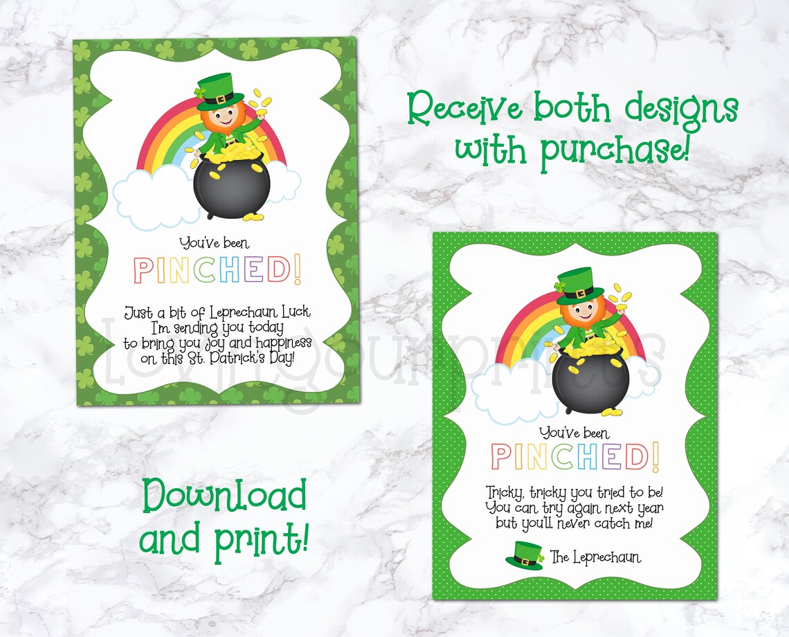 Lepechaun notes for kids St. Patrick's Day Printable | Etsy