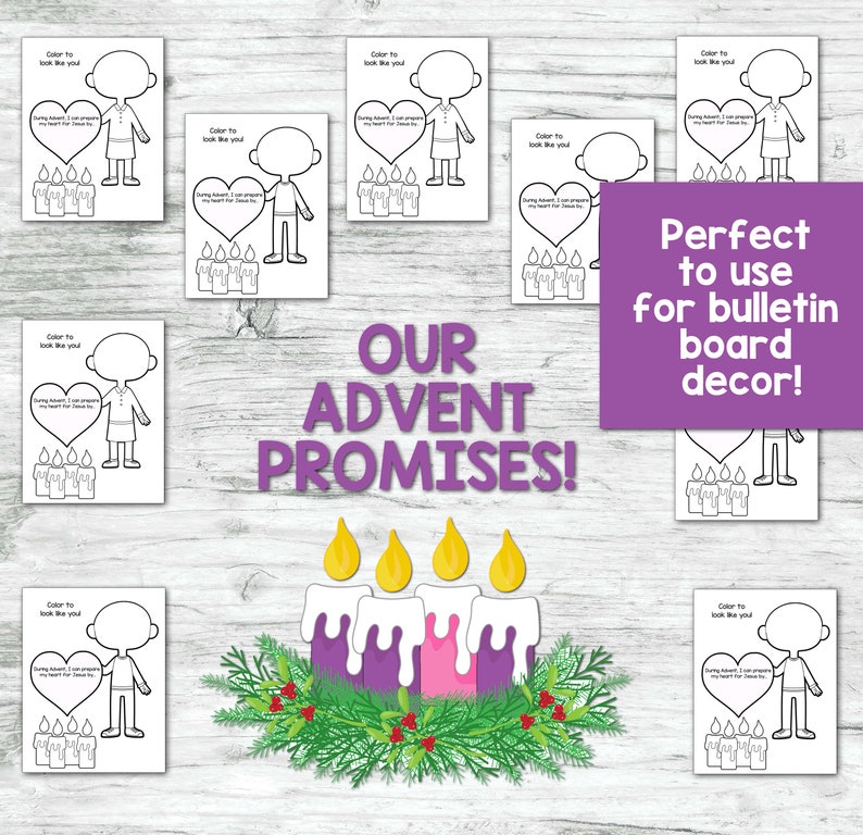 Advent Worksheet, Advent Activity, Advent Activity for Kids, Advent ...