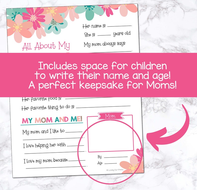 All About Mom Mothers Day Gift All About My Mom Printable - Etsy