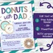 Donuts With Dad, Donuts With Dad Flyer, Donuts With Dad Editable ...