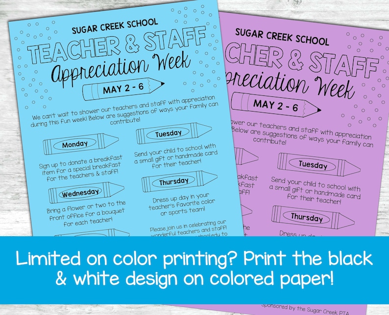 Editable Teacher Appreciation Week Editable Teacher | Etsy