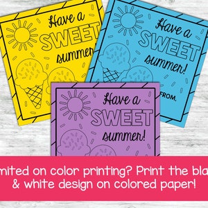 Have a Sweet Summer Tag, Have a Sweet Summer Printable, Have a Sweet ...