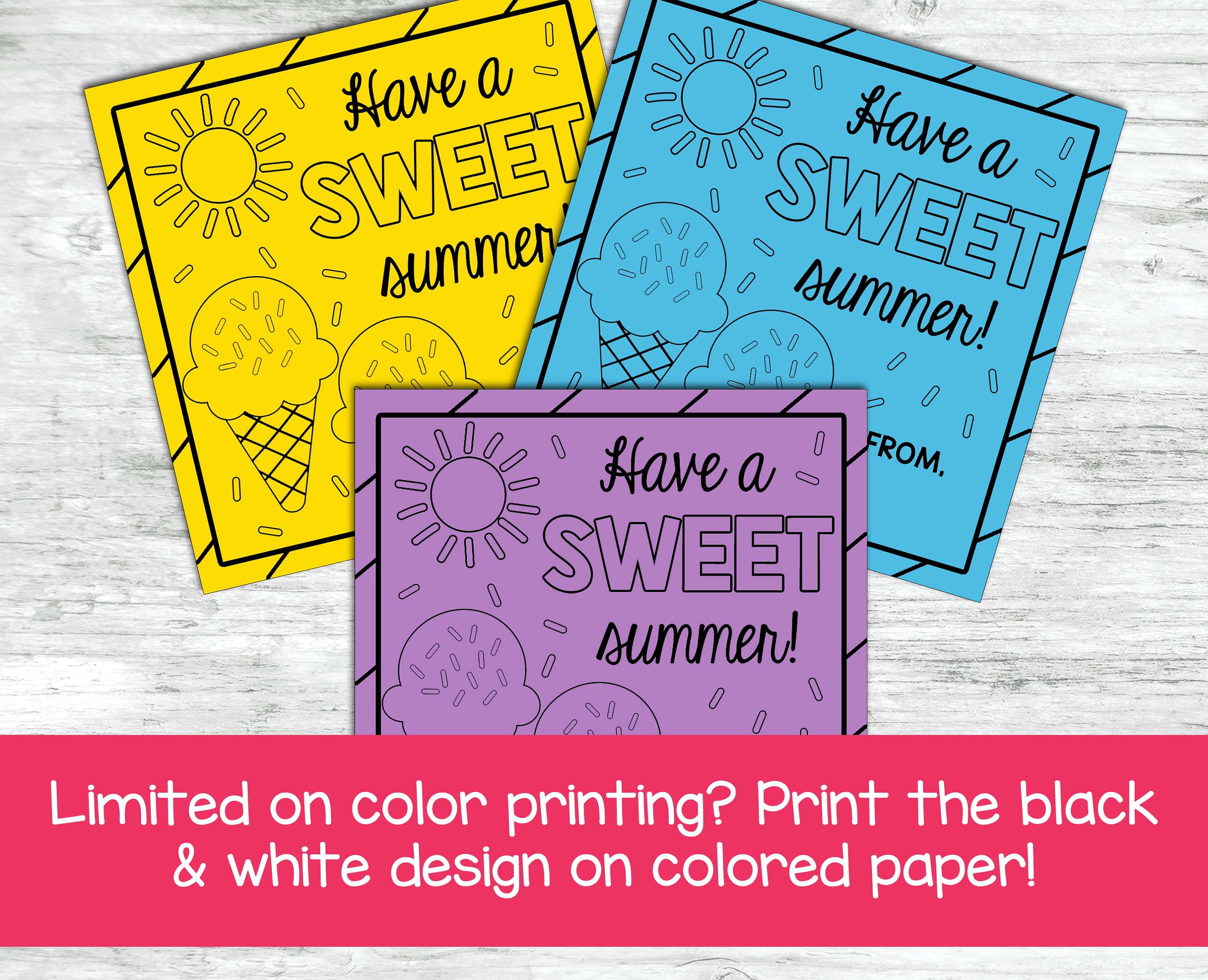 Have a Sweet Summer Tag Have a Sweet Summer Printable Have a - Etsy