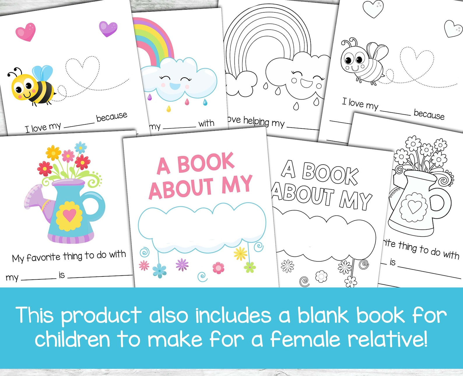 Printable Mothers Day, Printable Mothers Day Gift, Mothers Day Book ...