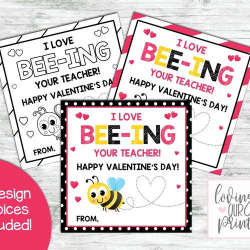 Valentines From Teacher Editable Valentine Card Editable - Etsy