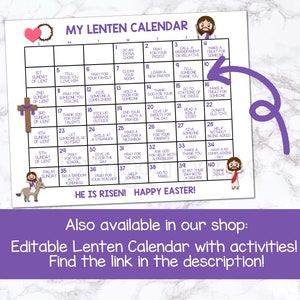 Lent for Kids, Ash Wednesday, Lenten Activities, Catholic Lent ...