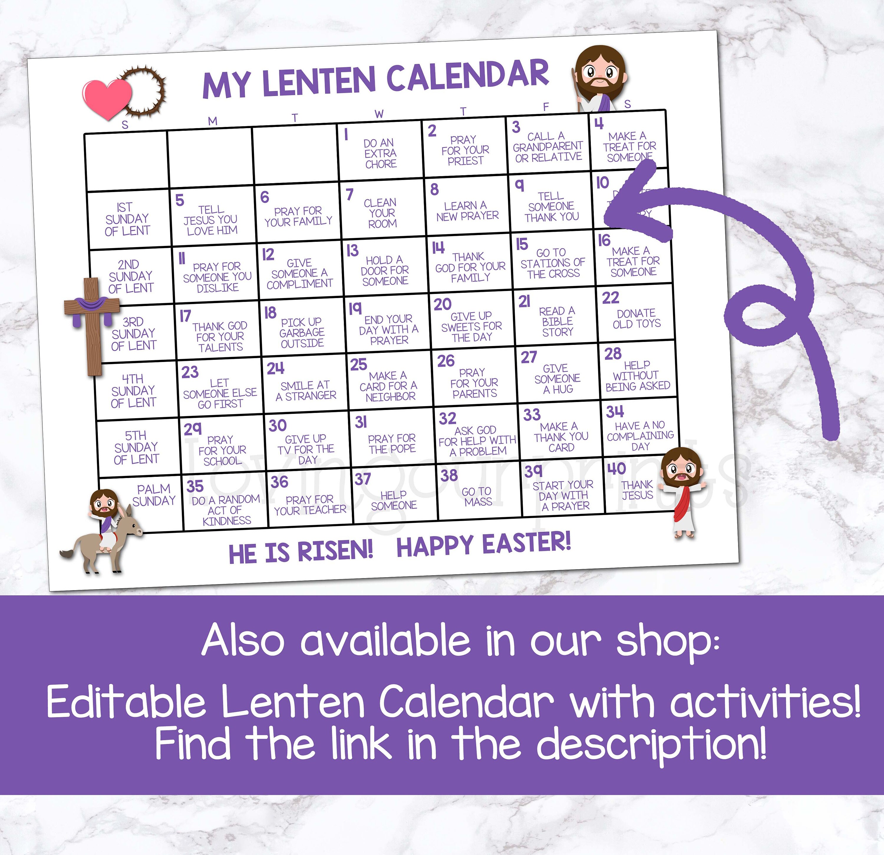 Lent for Kids Ash Wednesday Lenten Activities Catholic - Etsy