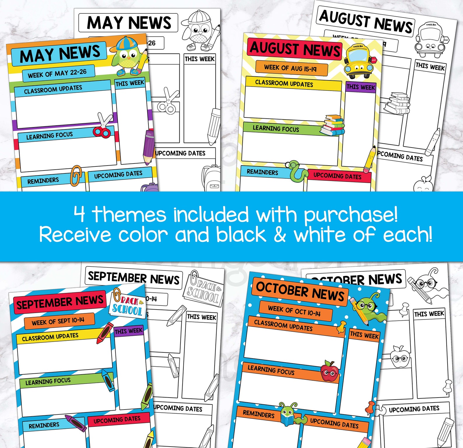 Back to School Newsletter Template, Back to School Newsletter ...
