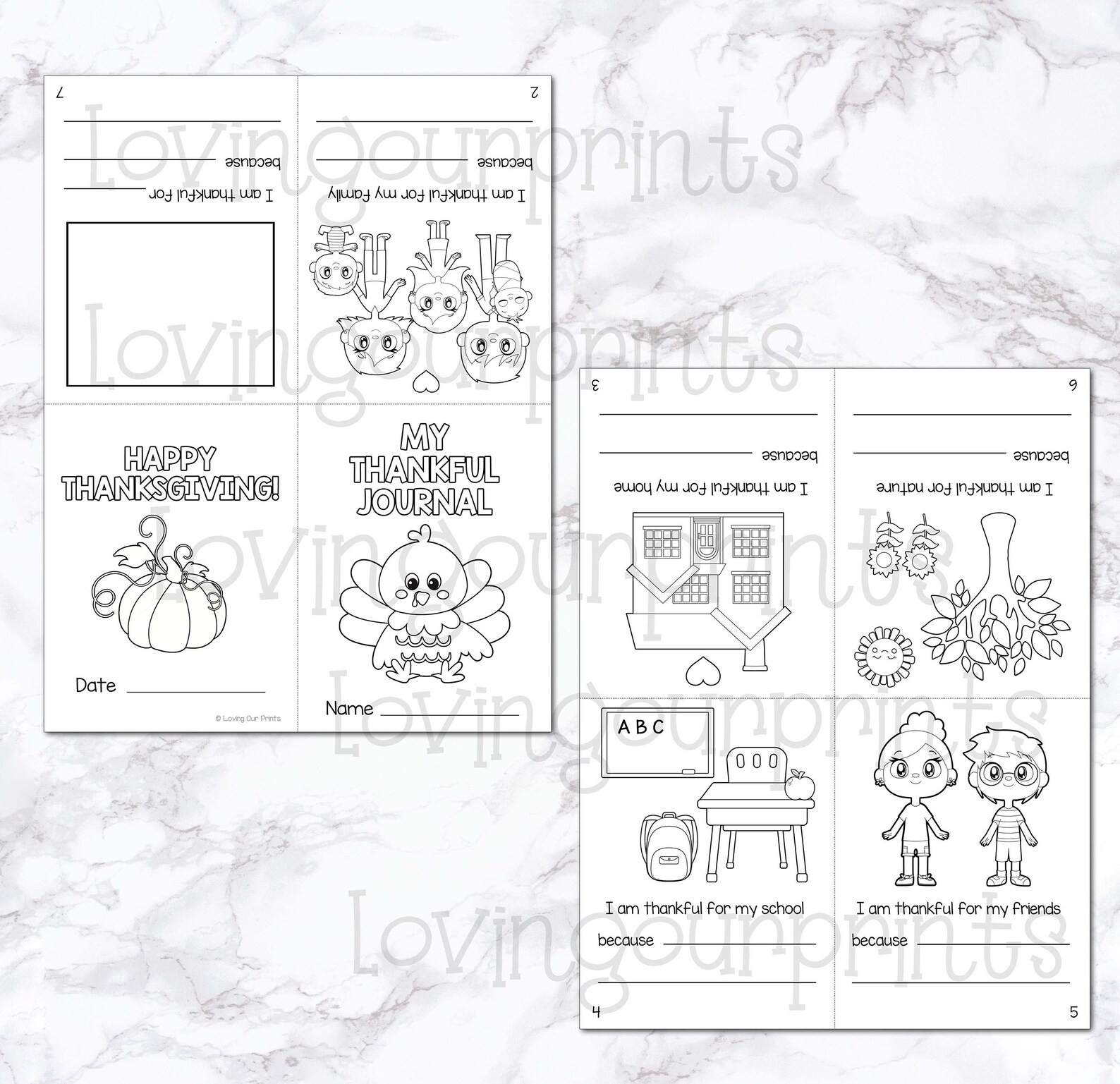 I Am Thankful For Thanksgiving Booklets Thanksgiving Booklet - Etsy