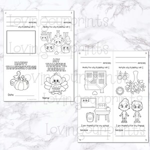 I Am Thankful For, Thanksgiving Booklets, Thanksgiving Booklet for Kids ...
