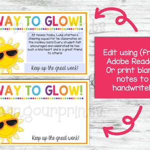 Positive Notes, Positive Notes From Teacher, Editable, Positive Notes ...