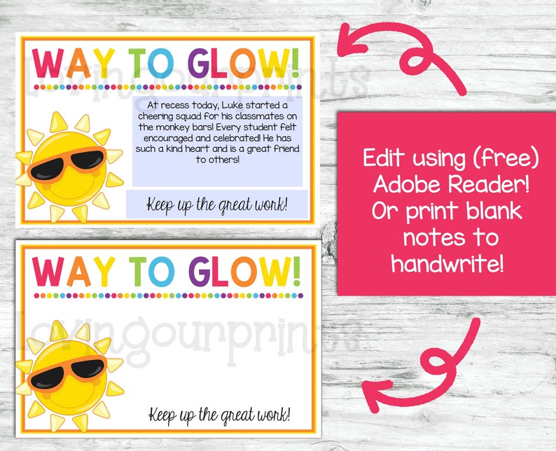 Positive Notes, Positive Notes From Teacher, Editable, Positive Notes ...