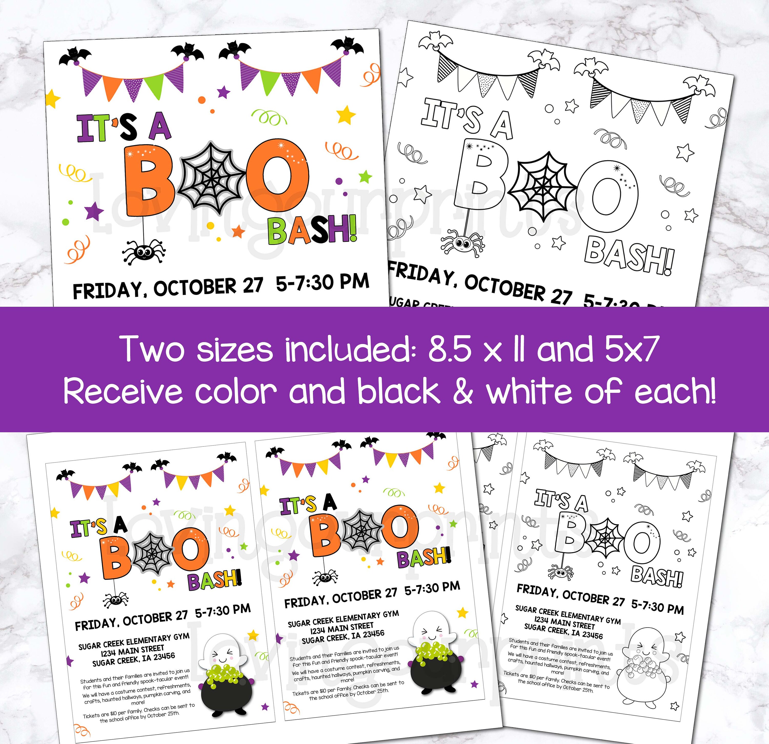 Editable Halloween Party Invitation, Editable Halloween Party Festival ...
