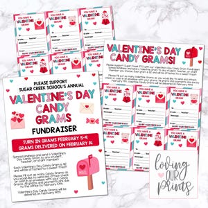 Valentines Day Candy Gram, Valentine's Day Candy Gram PTO, Valentine ...