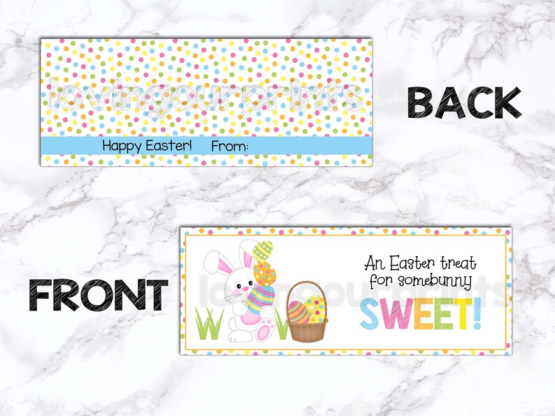 Editable Easter Treat Bag Topper Easter Treat Bags Easter - Etsy