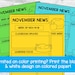 Editable November Newsletter Template Editable Teacher - Etsy