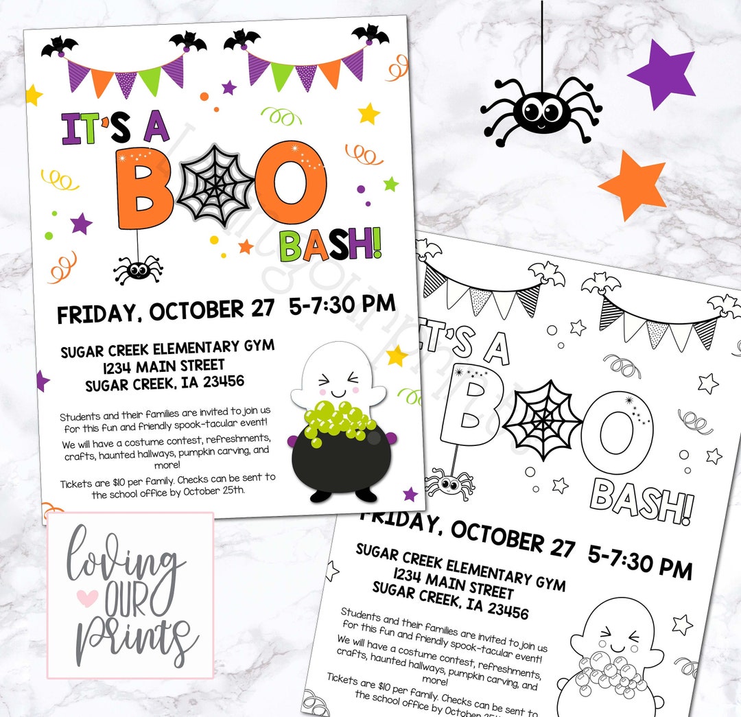 Editable Halloween Party Invitation, Editable Halloween Party Festival ...