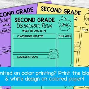 Teacher Weekly Newsletter, Classroom Newsletter Template, Class ...