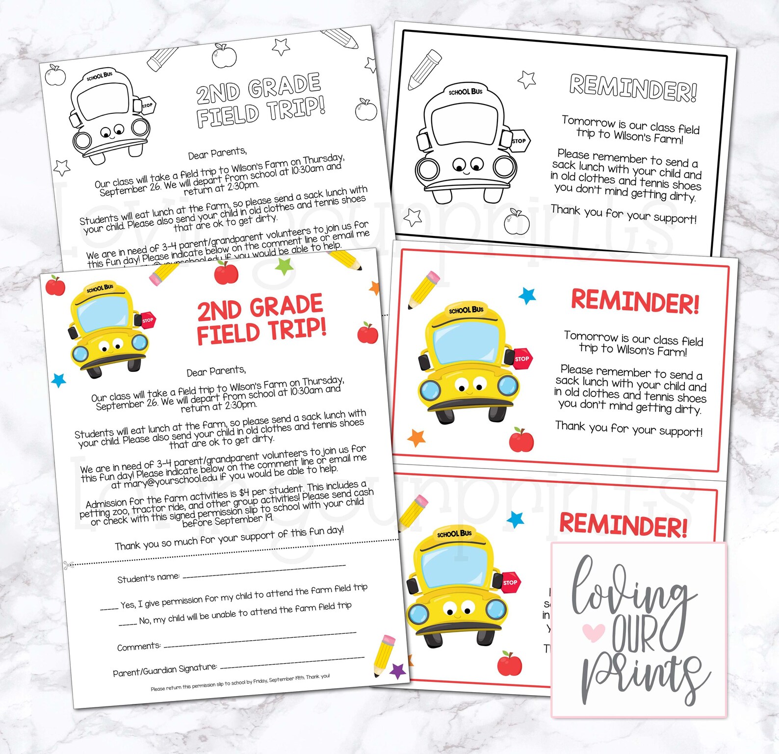 Editable Field Trip Permission Slip, Field Trip Form, Field Trip Flyer ...