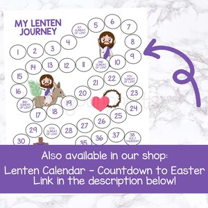 Ash Wednesday Activities, Editable Lent Calendar, Lenten Activities ...