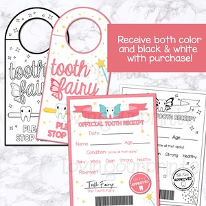 Lost Tooth Record, Tooth Fairy, Tooth Fairy Receipt, Tooth Fairy Door ...