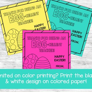 Eggcellent Teacher, Editable Eggcellent Teacher Tag, Egg-cellent ...