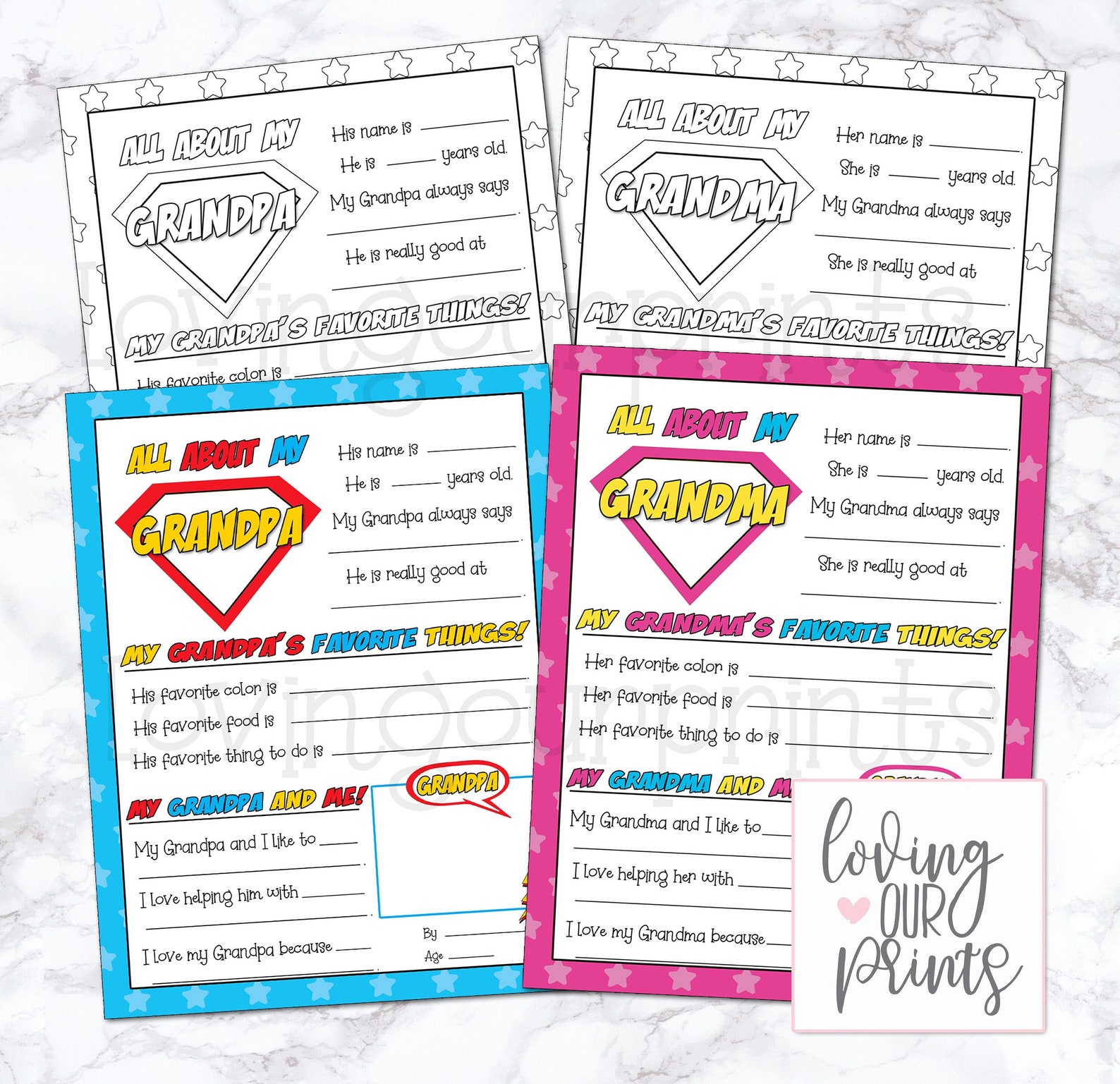Grandparents Day Printable, Grandparents Day Gifts, Grandparent Gifts ...