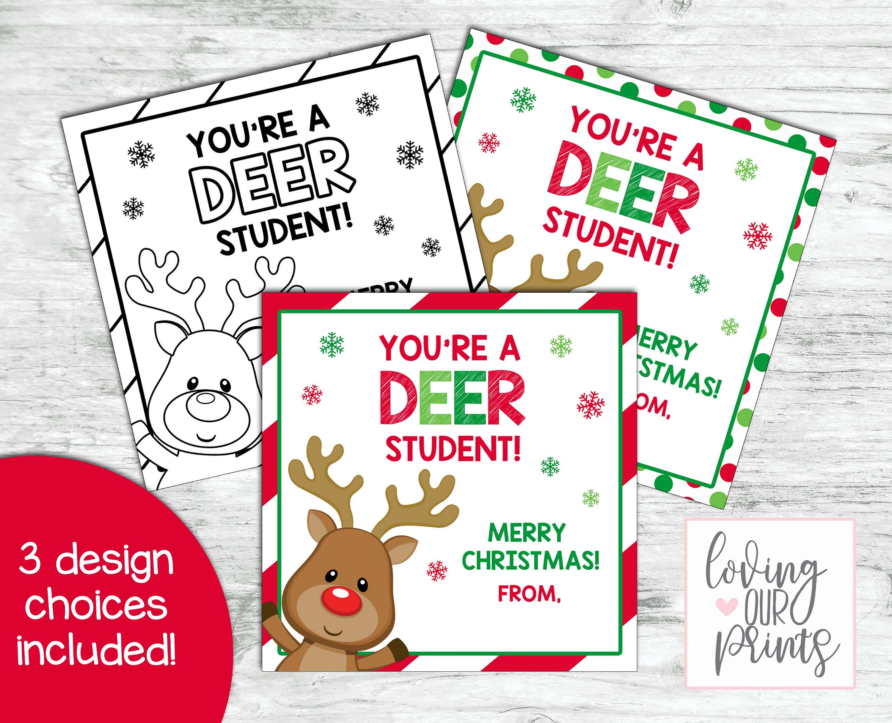 Student Gift Tags Christmas Student Gift Tag From Teacher - Etsy