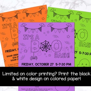 Editable Halloween Party Invitation, Editable Halloween Party Festival ...