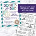 Donuts With Dad, Donuts With Dad Flyer, Donuts With Dad Editable ...
