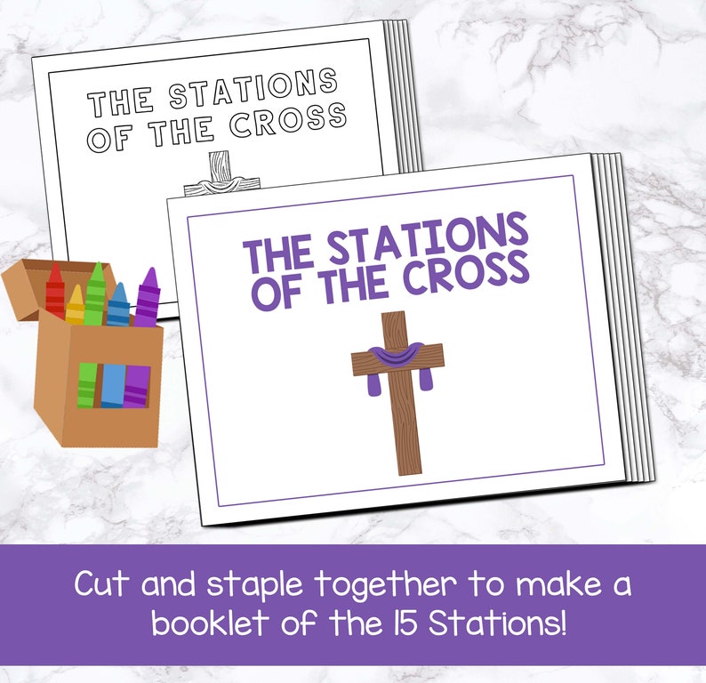 Stations of the Cross Printable, Stations of the Cross for Kids ...