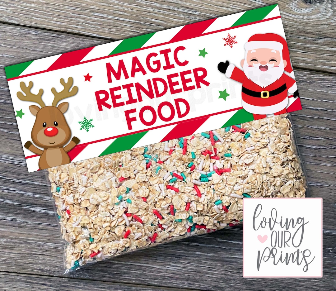 Magic Reindeer Food, Magic Reindeer Food Printable, Magic Reindeer Food ...