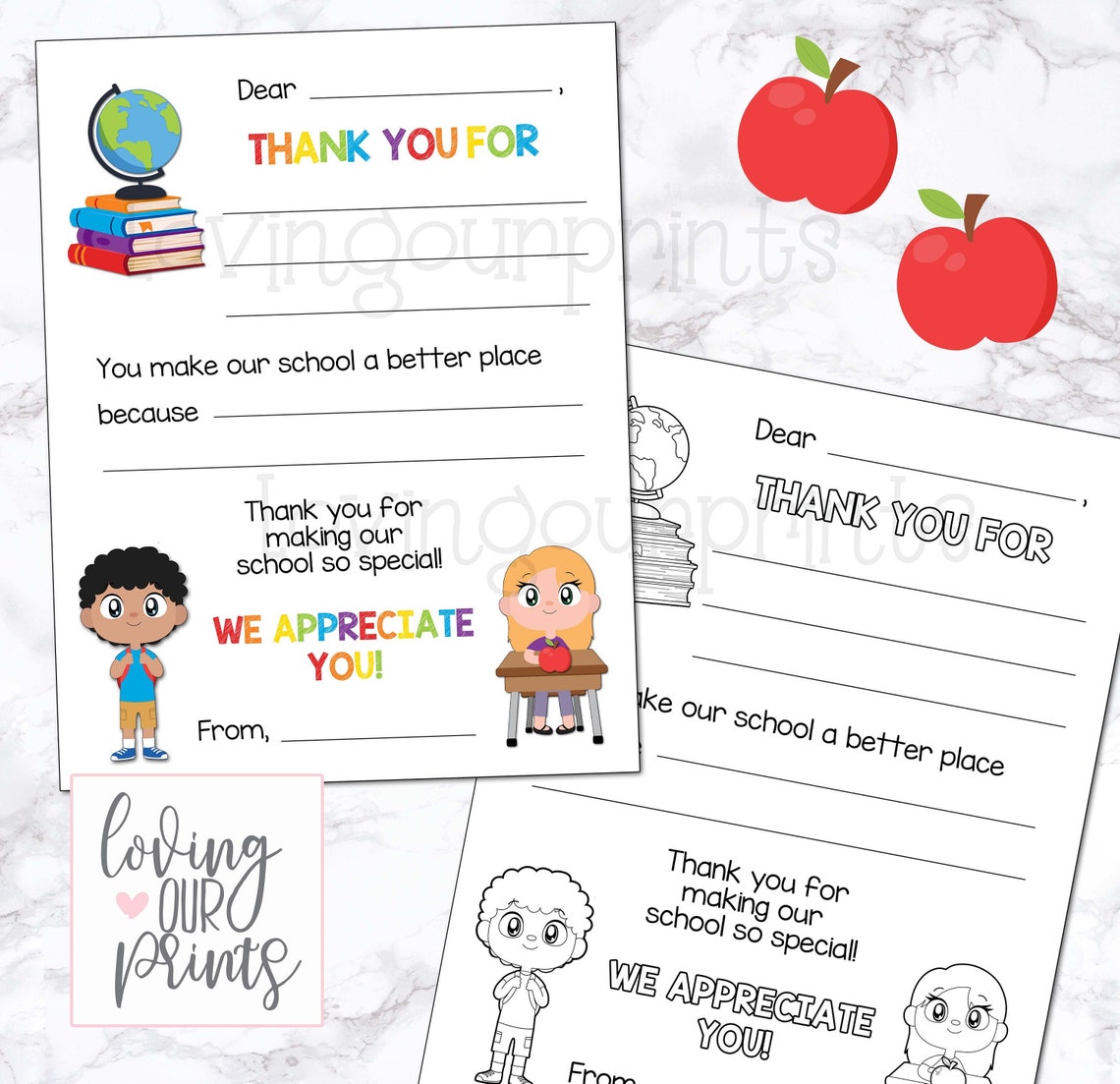 Teacher Appreciation Week Teacher Thank You Card Teacher | Etsy