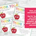 Thank You Note From Teacher, Editable Thank You, Back to School Thank ...