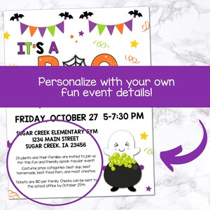 Editable Halloween Party Invitation, Editable Halloween Party Festival ...