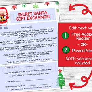 Secret Santa Gift Exchange, Secret Santa Gift Exchange Questionnaire ...