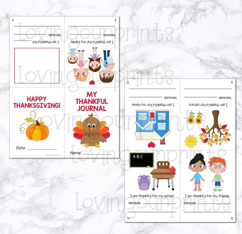I Am Thankful For, Thanksgiving Booklets, Thanksgiving Booklet for Kids ...