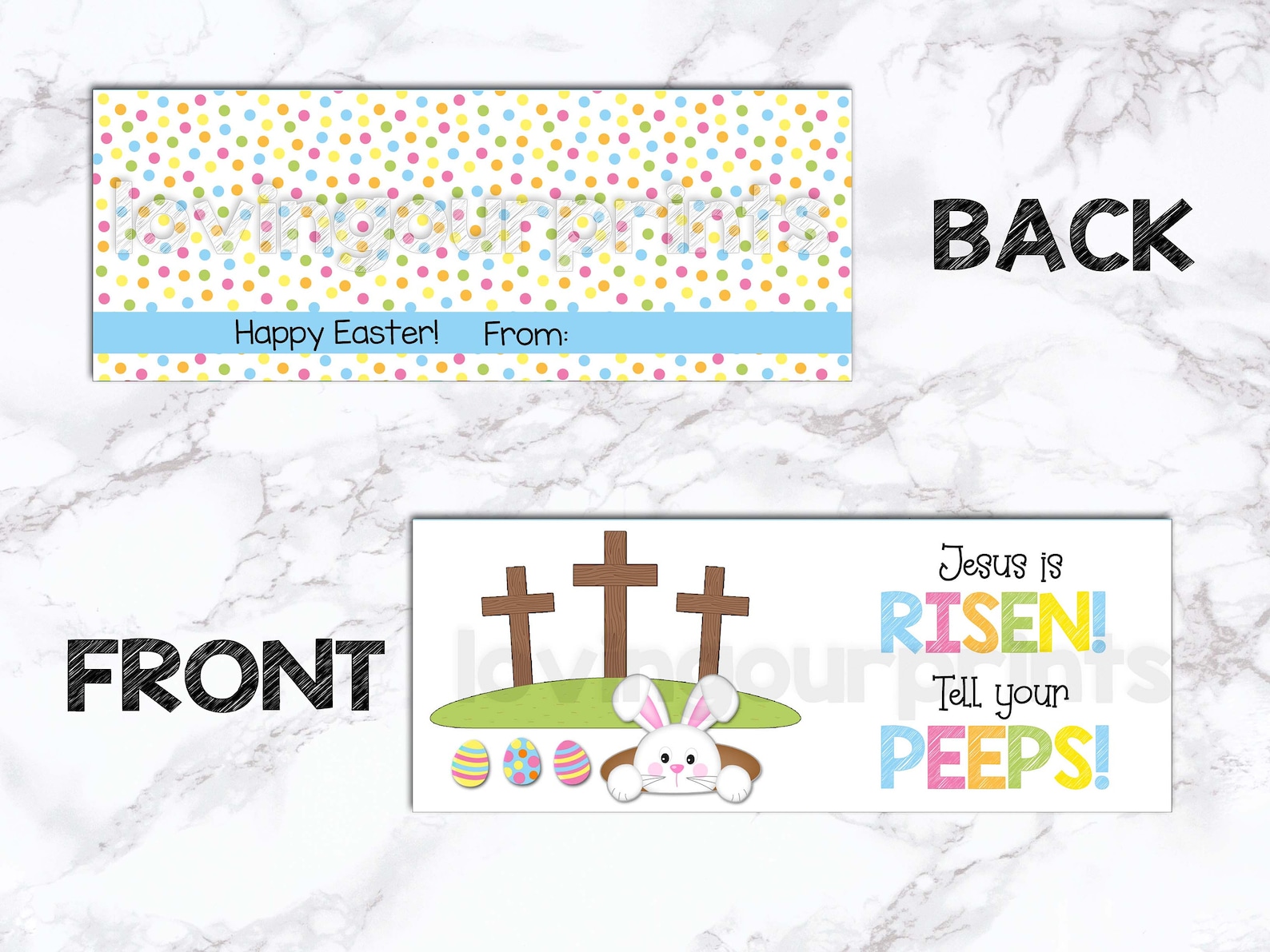 Editable Easter Peeps Printable Tags Jesus is Risen Tell Your - Etsy UK