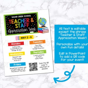 Editable Teacher Appreciation, Editable Teacher Appreciation Week ...