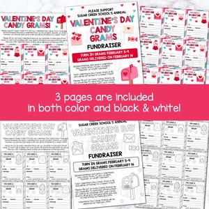 Valentines Day Candy Gram, Valentine's Day Candy Gram PTO, Valentine ...