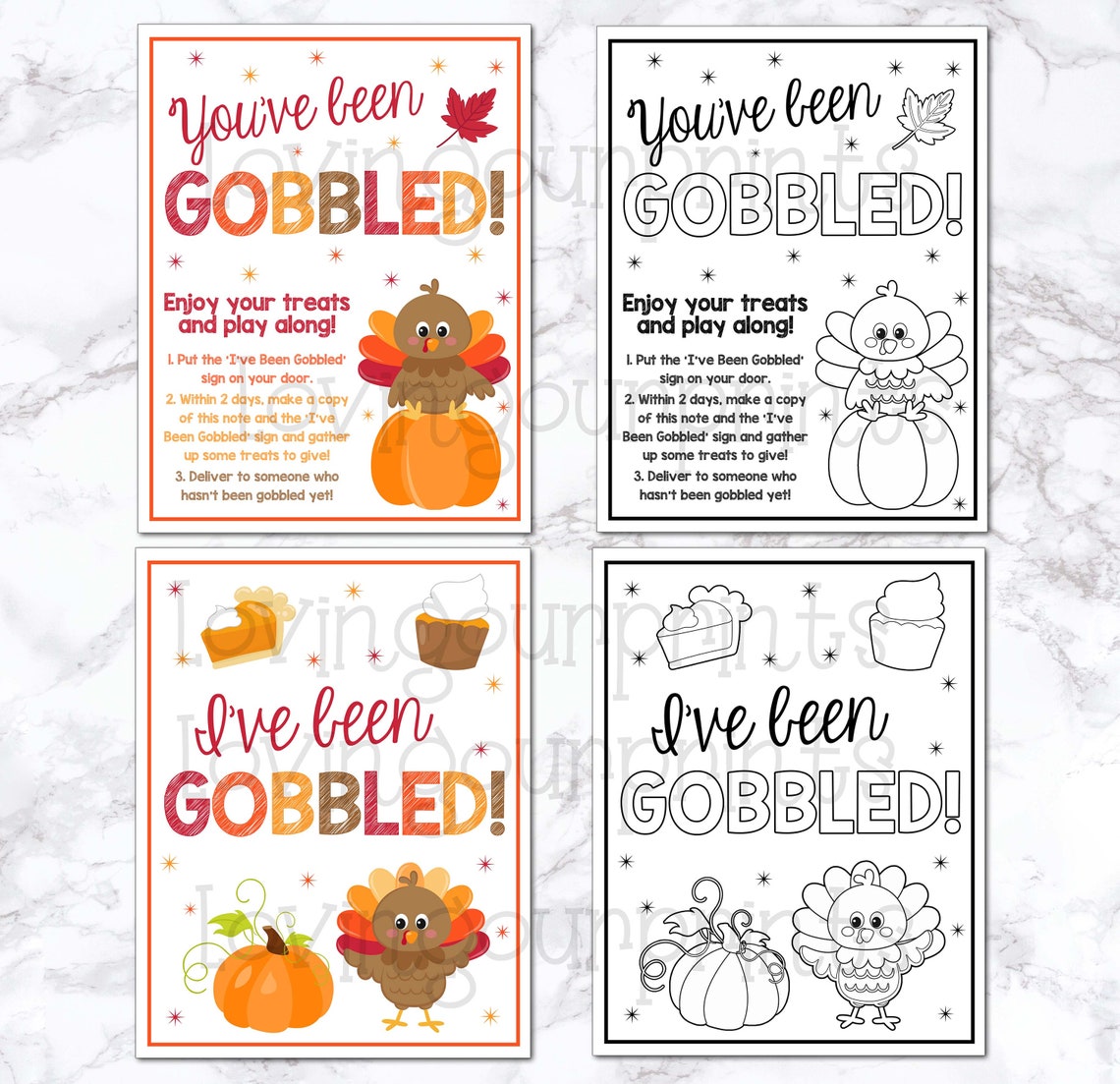 Youve Been Gobbled, You've Been Gobbled, Thanksgiving Printable, Youve ...