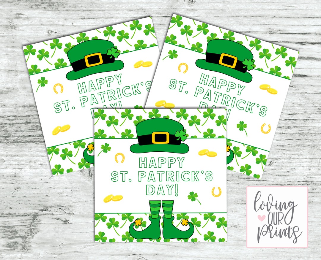 St Patricks Day Treat Tag, Leprechaun Treat Tag, St. Patrick's Day ...