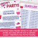 Editable Valentines Day Flyer, Valentines Day Class Party Flyer ...