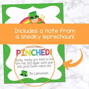 Lepechaun Notes for Kids, St. Patrick's Day Printable, Leprechaun Trap ...