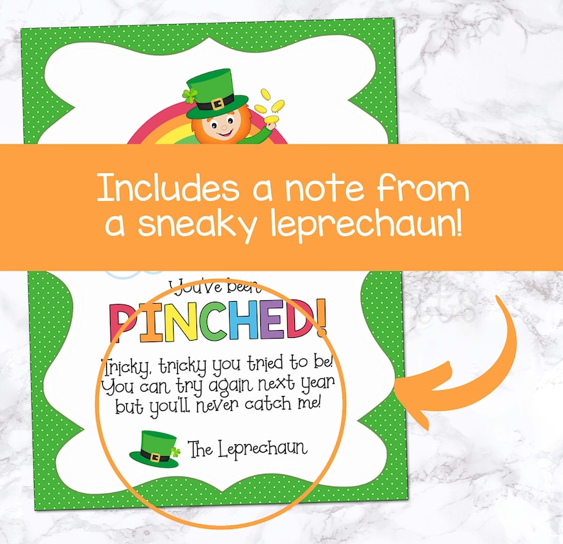 Lepechaun Notes for Kids, St. Patrick's Day Printable, Leprechaun Trap ...