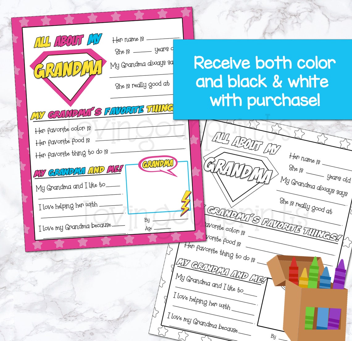 Grandparents Day Printable Grandparents Day Gifts | Etsy