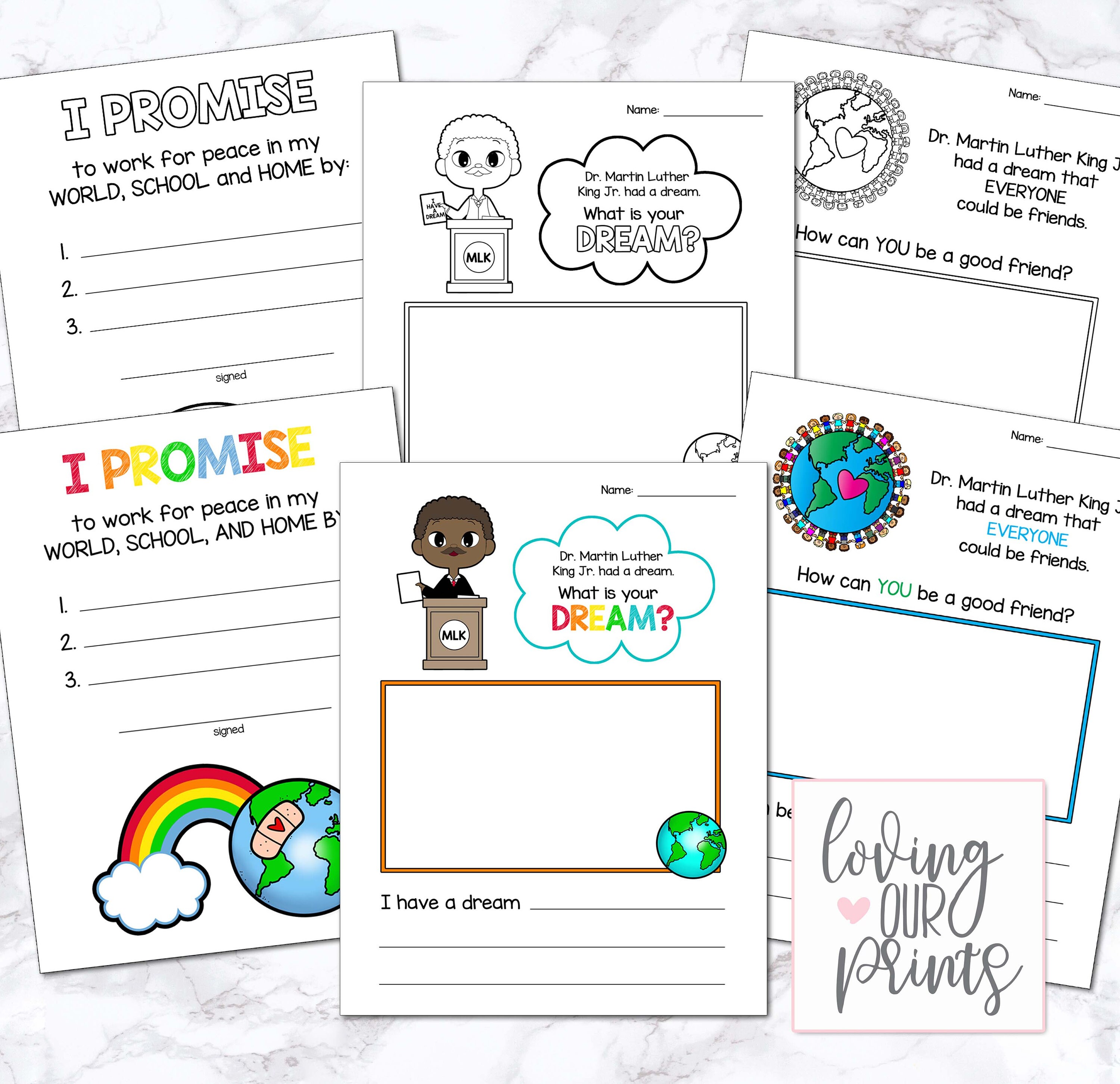 MLK Day Activity, Martin Luther King Jr. Day, Martin Luther King Jr ...