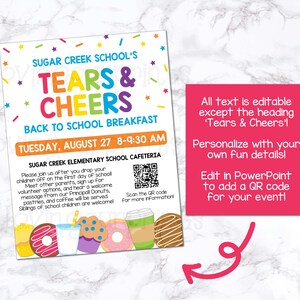 Tears and Cheers, Tears and Cheers Flyer, Editable Tears and Cheers ...