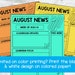 August Newsletter, Teacher Newsletter Template, Editable Teacher ...