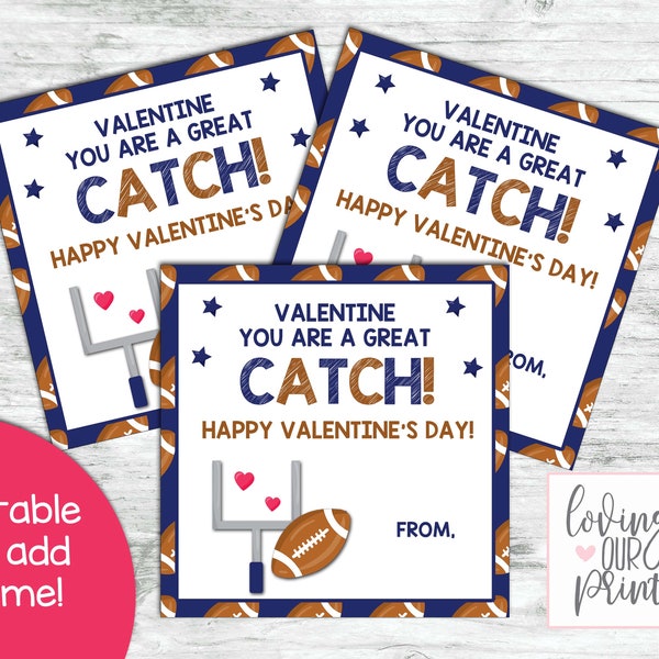 Football Valentine - Etsy